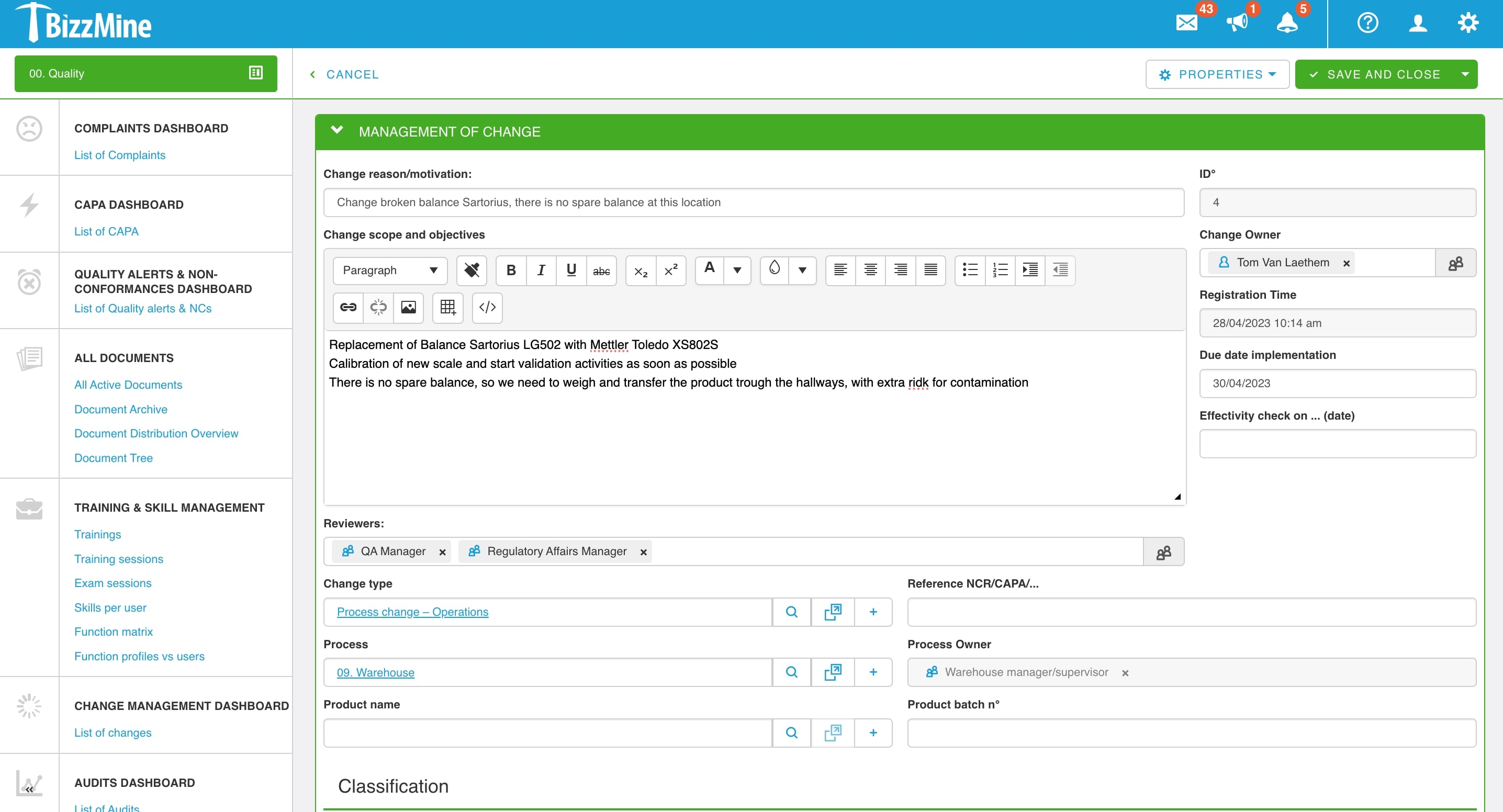 Change Control Software